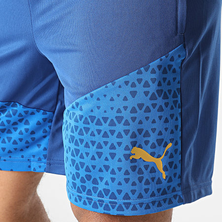 Puma - Short Jogging OM Training 771930 Bleu Marine ...