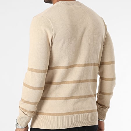 Jack And Jones - Pull Cotwill Beige - LaBoutiqueOfficielle.com