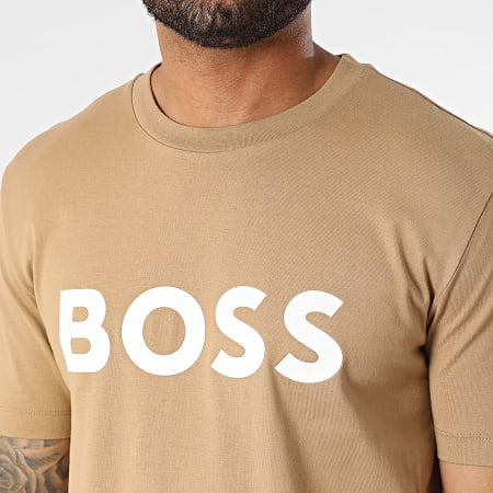 BOSS - Tee Shirt Tiburt 354 50495742 Beige - LaBoutiqueOfficielle.com