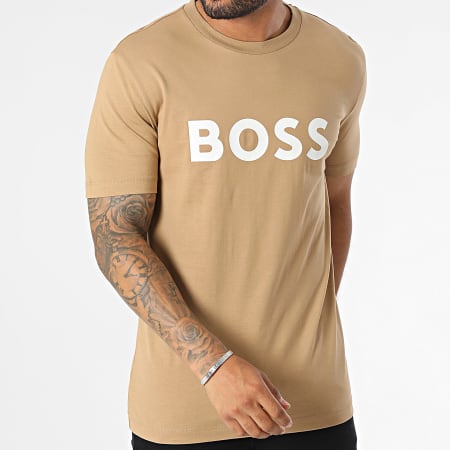 BOSS - Tee Shirt Tiburt 354 50495742 Beige - LaBoutiqueOfficielle.com