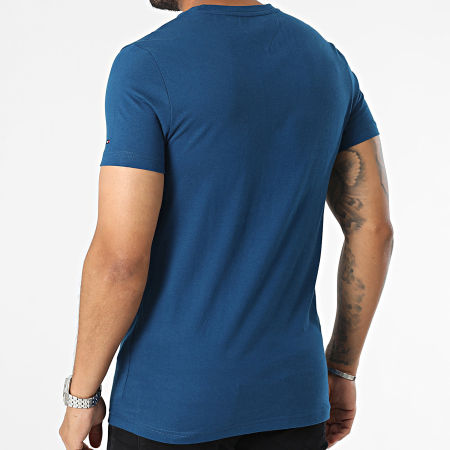 Tommy Hilfiger - Tee Shirt Slim Logo 1797 Bleu Marine ...