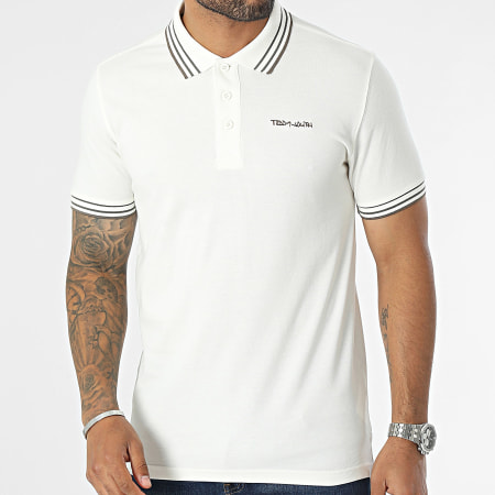 Teddy Smith - Polo Manches Courtes Pasian Blanc - LaBoutiqueOfficielle.com