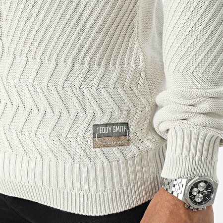 Teddy Smith - Pull Forest 11516674D Beige - LaBoutiqueOfficielle.com