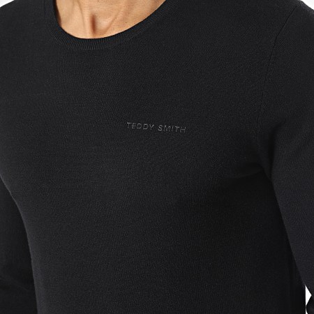 Teddy Smith - Pull Marc 11516478D Noir - LaBoutiqueOfficielle.com