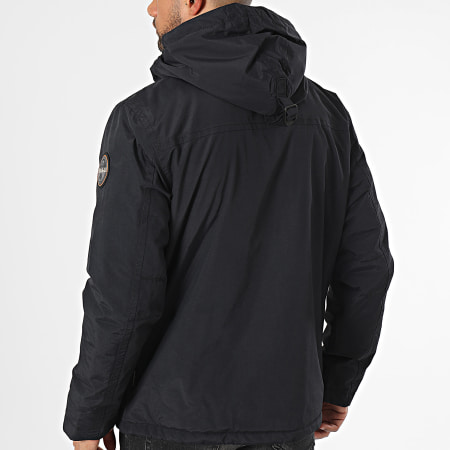 Napapijri - Doudoune Capuche Rainforest A4HES Noir - LaBoutiqueOfficielle.com