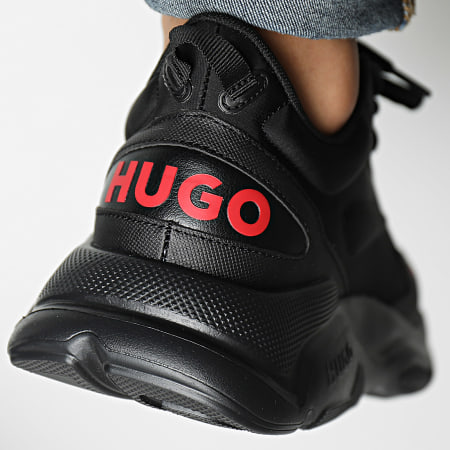 HUGO - Baskets Leon Runner 50504799 Black - LaBoutiqueOfficielle.com