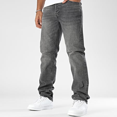 Jack And Jones - Jean Regular Mike Original Gris - LaBoutiqueOfficielle.com