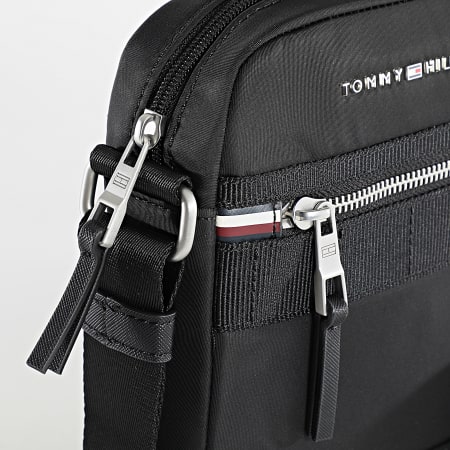Tommy Hilfiger - Sacoche Elevated Nylon Mini Reporter 1575 Noir ...