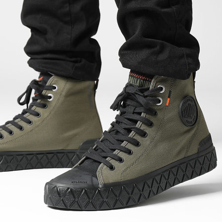 Palladium - Baskets Palla Ace CVS Mid 77015 Olive Night Black ...