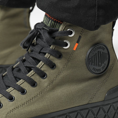 Palladium - Baskets Palla Ace CVS Mid 77015 Olive Night Black ...