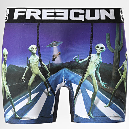 Freegun - Boxer Aliens Bleu Marine - LaBoutiqueOfficielle.com