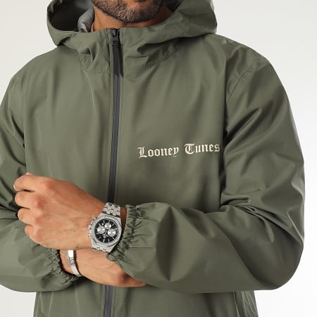 Looney Tunes - Angry Bugs Bunny Cortaviento con Capucha Caqui Verde ...