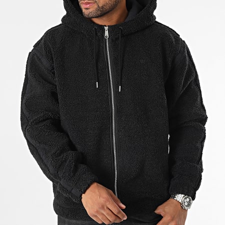 Adidas Originals - Veste Zippée Capuche Polaire Fleece II5807 Noir ...