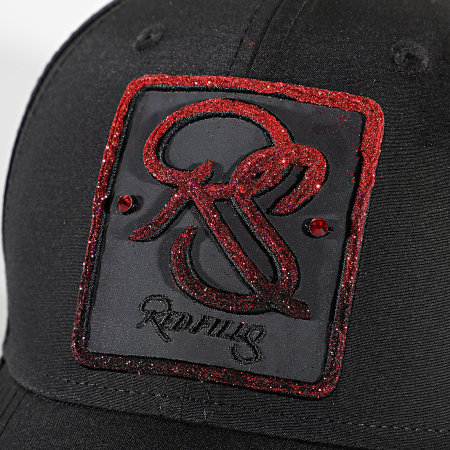 Redfills - Casquette Glitter Red Noir - LaBoutiqueOfficielle.com