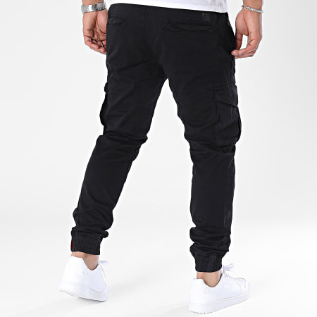 Alpha Industries - Pantalon Cargo Twill Jogger 116202 Noir ...