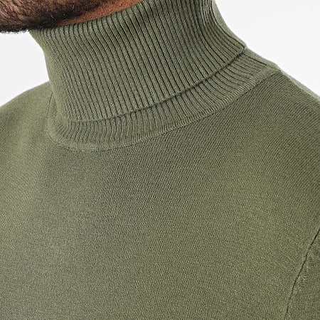 KZR - Pull Col Roulé Vert Kaki - LaBoutiqueOfficielle.com