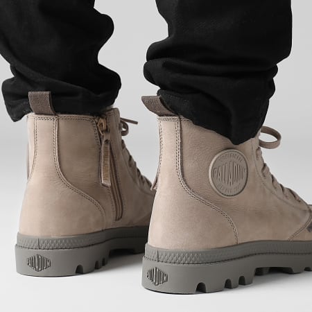 Palladium - Boots Pampa Hi Zip Wool 05982 Dune - LaBoutiqueOfficielle.com