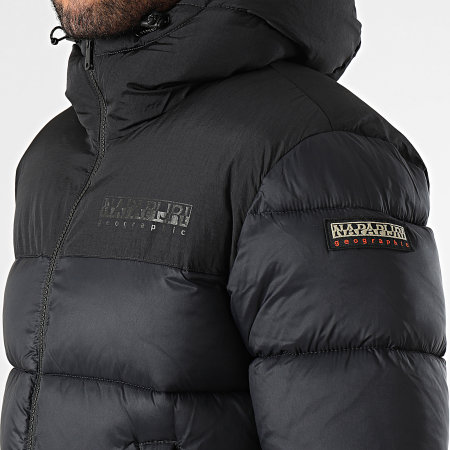 Napapijri - Doudoune Capuche Hornelen A4GLL Noir - LaBoutiqueOfficielle.com