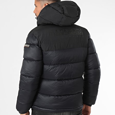 Napapijri - Doudoune Capuche Hornelen A4GLL Noir - LaBoutiqueOfficielle.com