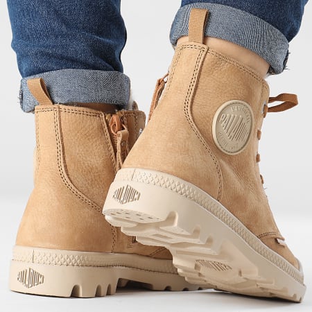 Palladium - Boots Femme Pampa Hi Zip Wool 95982 Deer Brown ...
