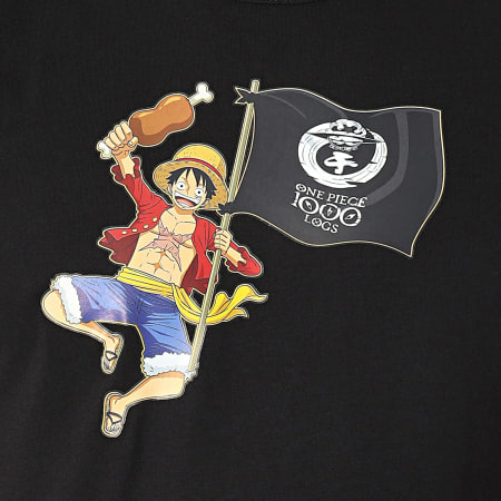 One Piece - Tee Shirt Col Rond ABYTEX699 Noir - LaBoutiqueOfficielle.com