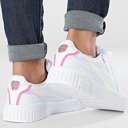 Puma - Baskets Femme Carina 2.0 Deep Dive 396545 Puma White Blue Skies ...