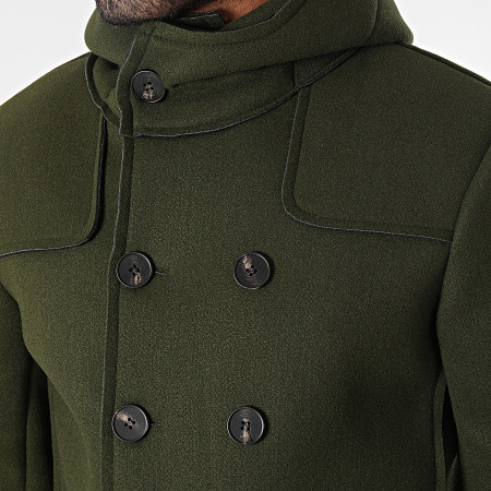 Frilivin - Manteau Capuche Vert Kaki - LaBoutiqueOfficielle.com