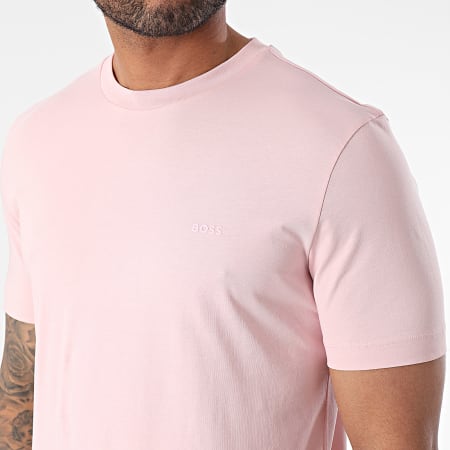 BOSS - Tee Shirt Thompson 50468347 Rose - LaBoutiqueOfficielle.com