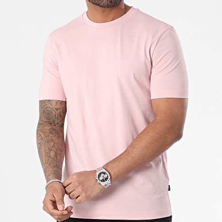 BOSS - Tee Shirt Thompson 50468347 Rose - LaBoutiqueOfficielle.com
