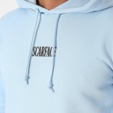 Scarface - Sweat Capuche Poster Bleu Clair - LaBoutiqueOfficielle.com