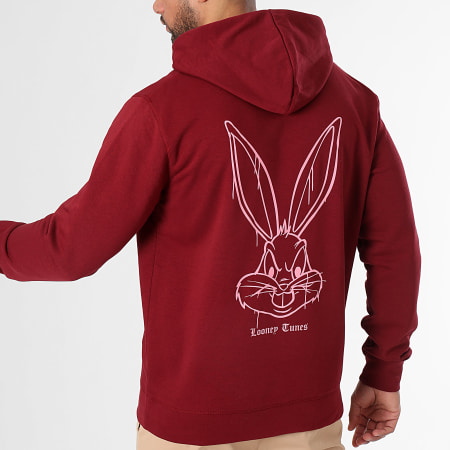 Looney Tunes - Sweat Capuche Angry Bugs Bunny Match Bordeaux ...