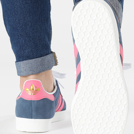 Adidas Originals - Baskets Femme Gazelle ID3189 Preloved Ink Lucid Pink ...