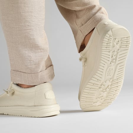 Hey Dude - Mocassins Wally Stretch Canvas Stone White ...