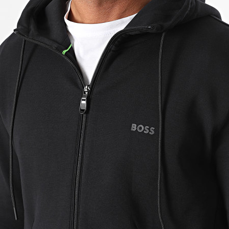 BOSS - Sweat Zippé Capuche Saggy 50506161 Noir - LaBoutiqueOfficielle.com