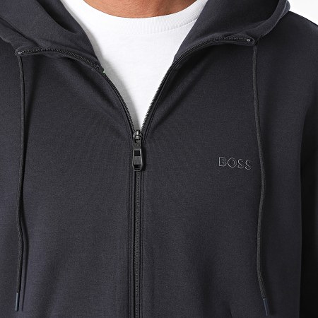 BOSS - Sweat Zippé Capuche Saggy 50506161 Bleu Marine ...