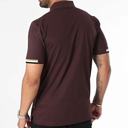 BOSS - Polo Manches Courtes Parlay 147 50467113 Marron Foncé ...