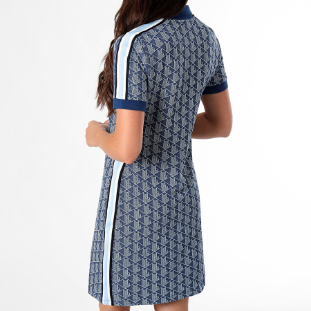 Lacoste - Robe A Bandes Femme Slim Fit The Blend Bleu Foncé ...