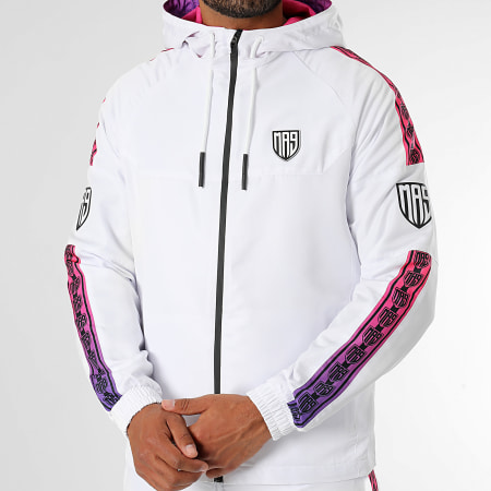 MA9 Mafia Nueve - Ensemble De Survetement Diamant Gradiente Tape Electric Night White ...