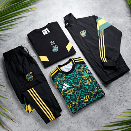 Adidas Originals - Tee Shirt De Foot JFF Jamaïque IN5566 Noir ...
