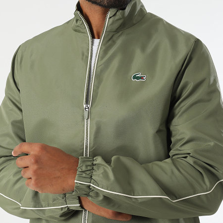 Lacoste - Ensemble De Survetement Logo Crocodile Vert Kaki ...