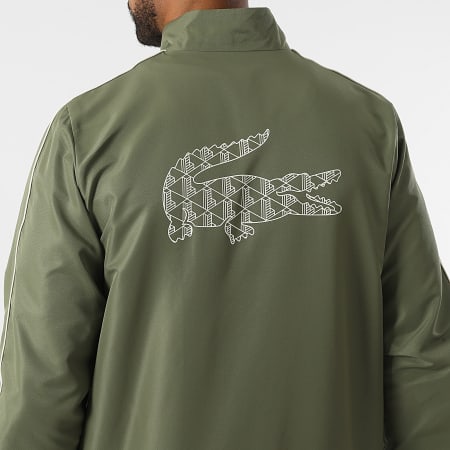 Lacoste - Ensemble De Survetement Logo Crocodile Vert Kaki ...