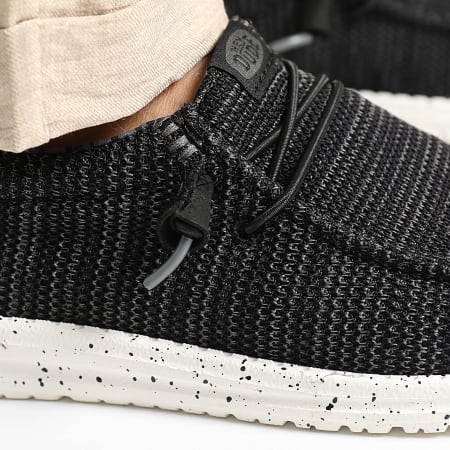 Hey Dude - Mocassins Wally Stretch Sox Black White ...