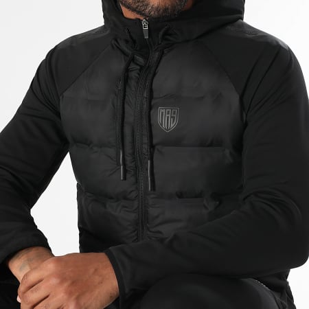 MA9 Mafia Nueve - Doudoune Capuche Black Reflective - LaBoutiqueOfficielle.com
