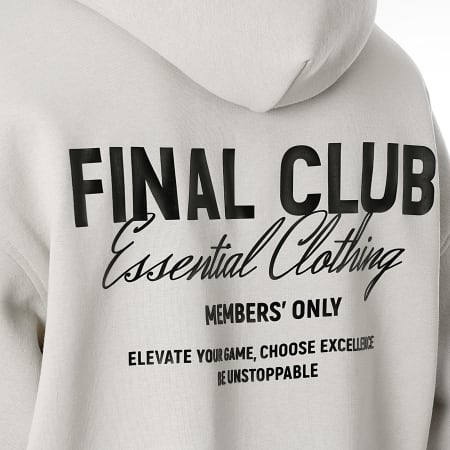 Final Club - Sweat Capuche Big Back Gris - LaBoutiqueOfficielle.com