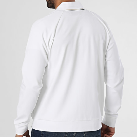 BOSS - Sweat Zippé Samoo 50530732 Blanc - LaBoutiqueOfficielle.com