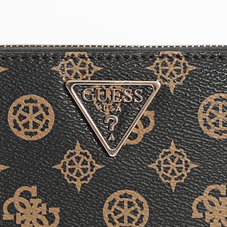 Guess - Portefeuille Femme Laurel SWPG85-00140 Marron Doré ...