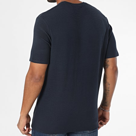 BOSS - Tee Shirt Rib 50527377 Bleu Marine - LaBoutiqueOfficielle.com