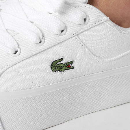 White lacoste womens trainers store