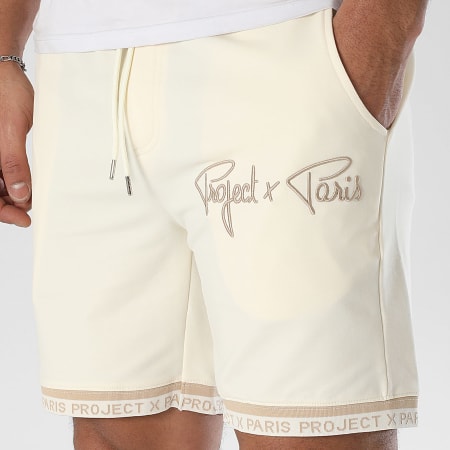 Project X Paris - Short Jogging 2340019 Beige - LaBoutiqueOfficielle.com