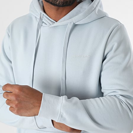 Teddy Smith - Sweat Capuche Nark 10816921D Bleu Clair ...
